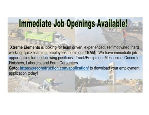 Immediate Job Openings Available! - Xtreme Elements